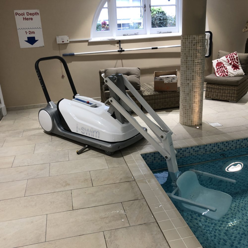 i-Swim Two Portable Pool Lift - Dolphin Mobility